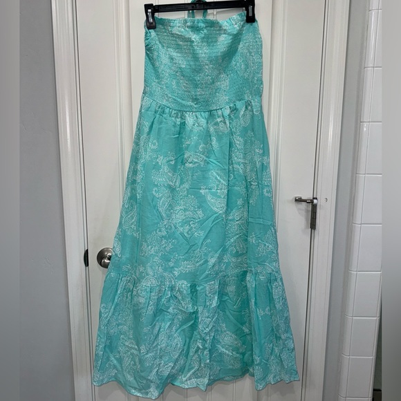Reserved | Dresses | Light Blue Paisley Print Sun Dress | Poshmark
